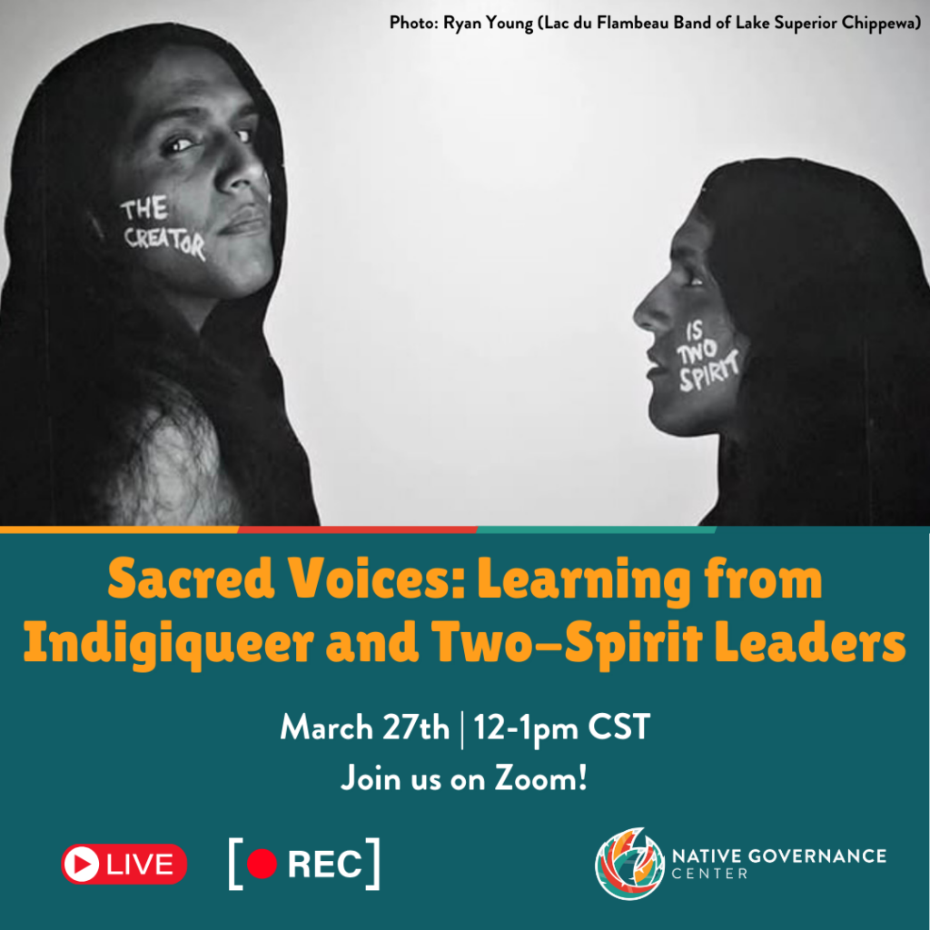 Sacred Voices: Learning from Indigiqueer and Two-Spirit Leaders Webinar ...