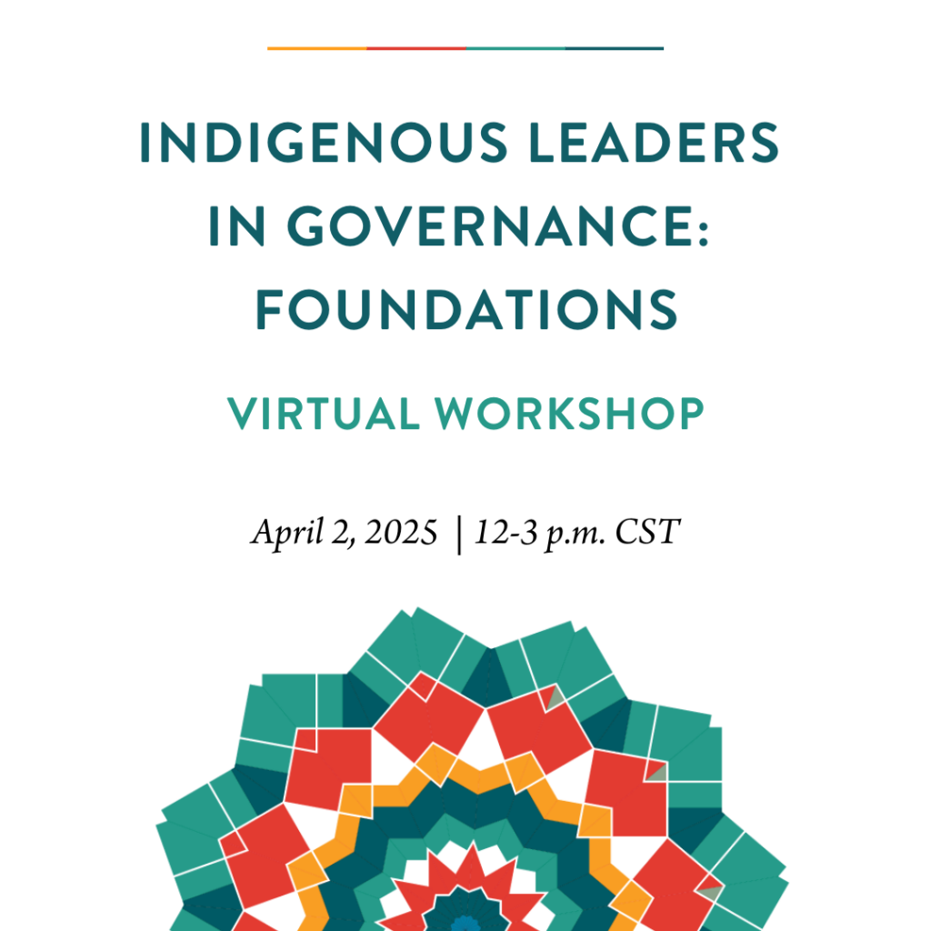 Indigenous Leaders in Governance: Foundations Workshop - Native ...