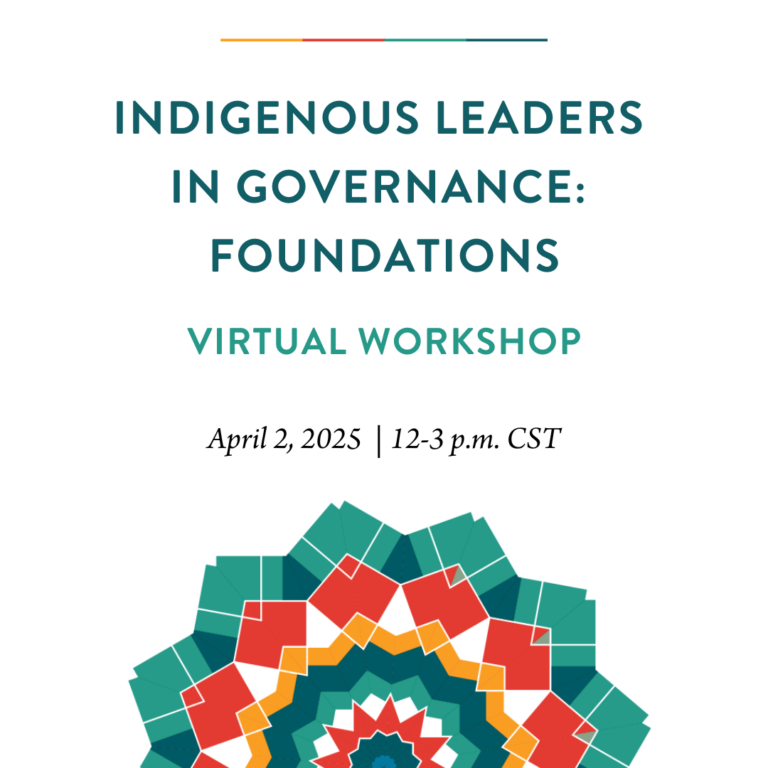 Indigenous Leaders in Governance: Foundations Workshop - Native ...